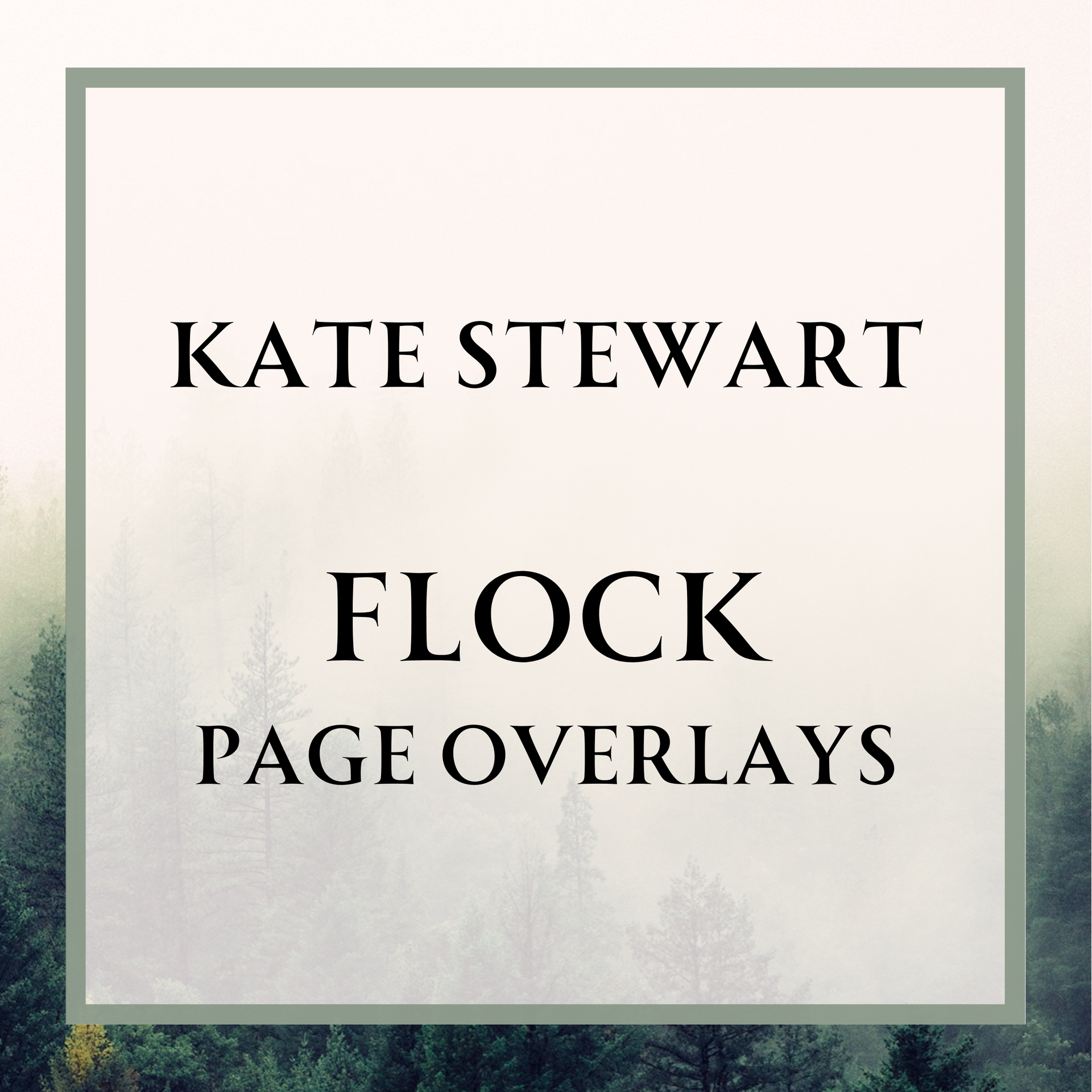 Kate Stewart - Flock Overlays – The Book Spice