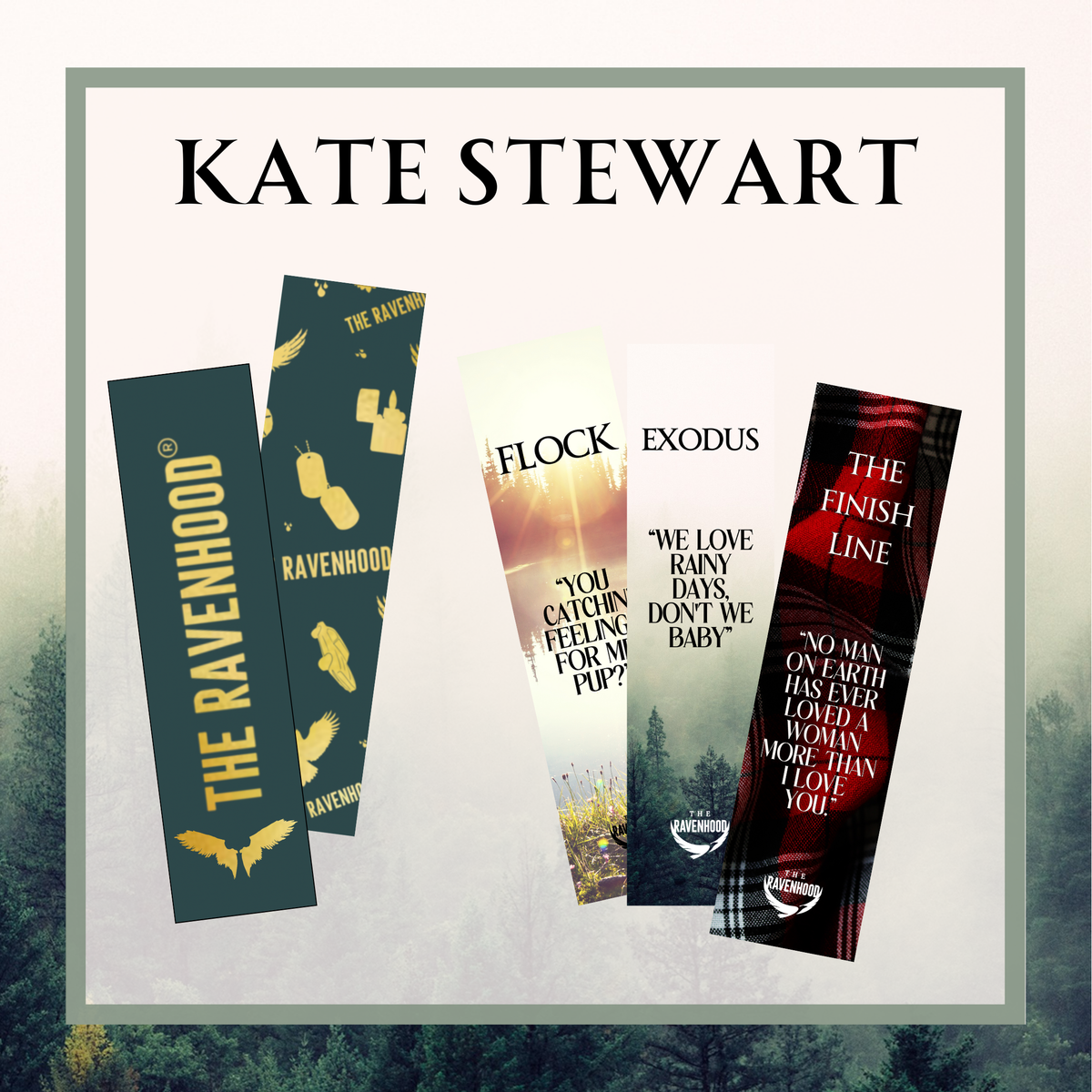 Kate Stewart - Ravenhood Series Bookmarks – The Book Spice