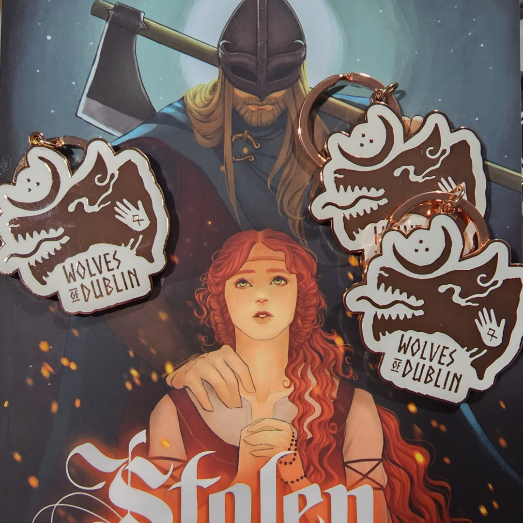 Wolves Of Dublin Keychain – The Book Spice