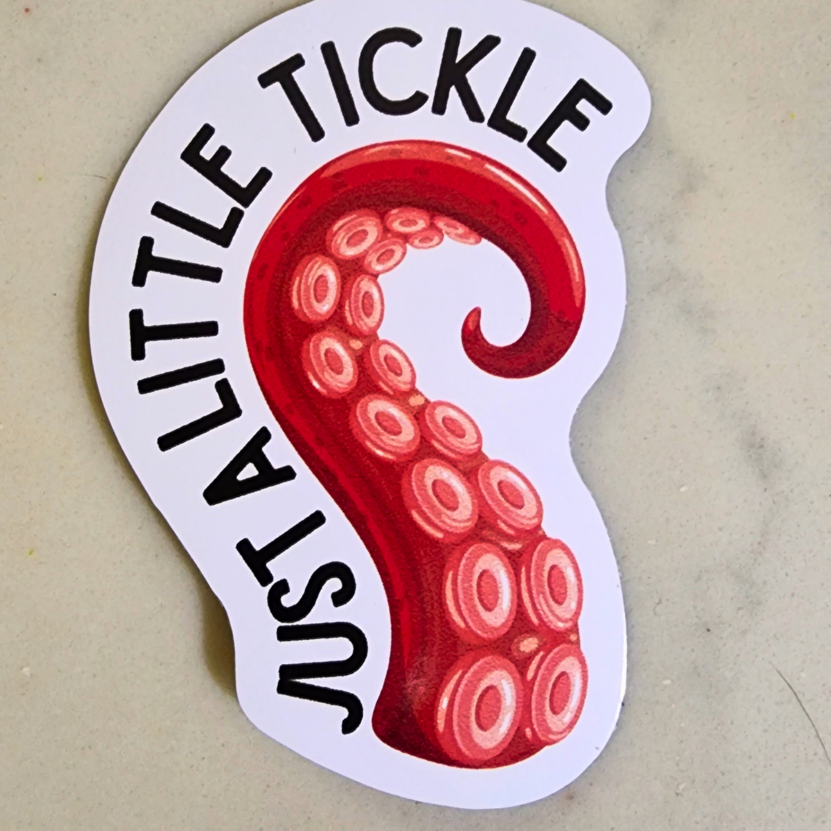 Just A Little Tickle Sticker – The Book Spice